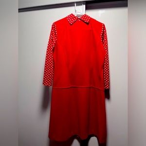 myrette | Dresses | Vintage Flight Attendant Looking Spotted Dress ...